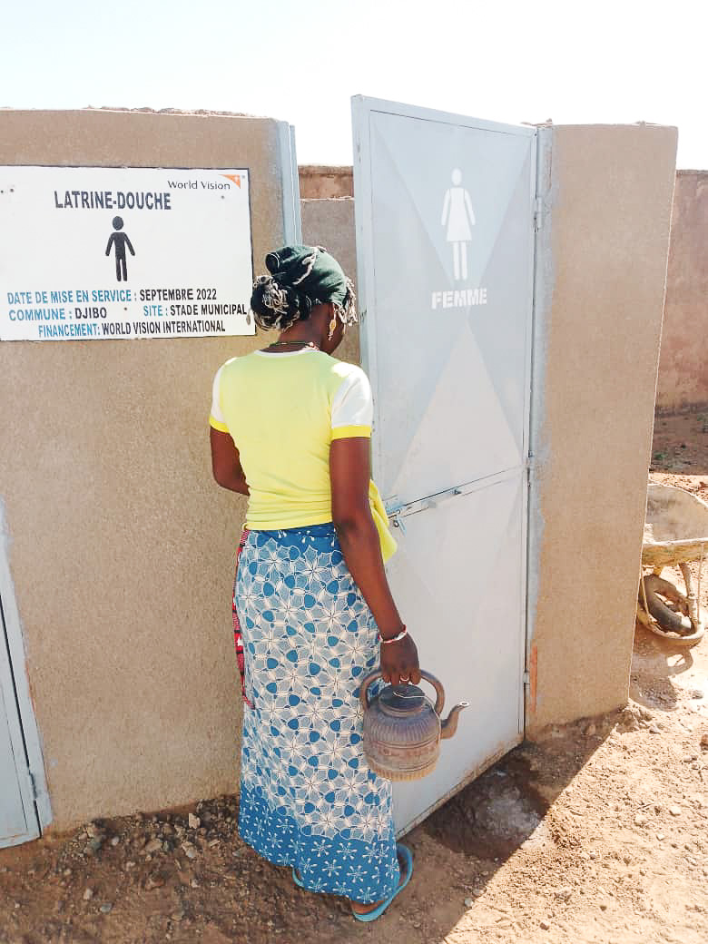 "There are toilets now, no more going back and forth to the neighbours ...