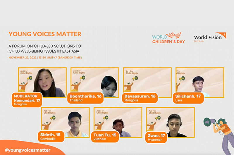 Children in East Asia raise their voices | World Vision East Asia ...