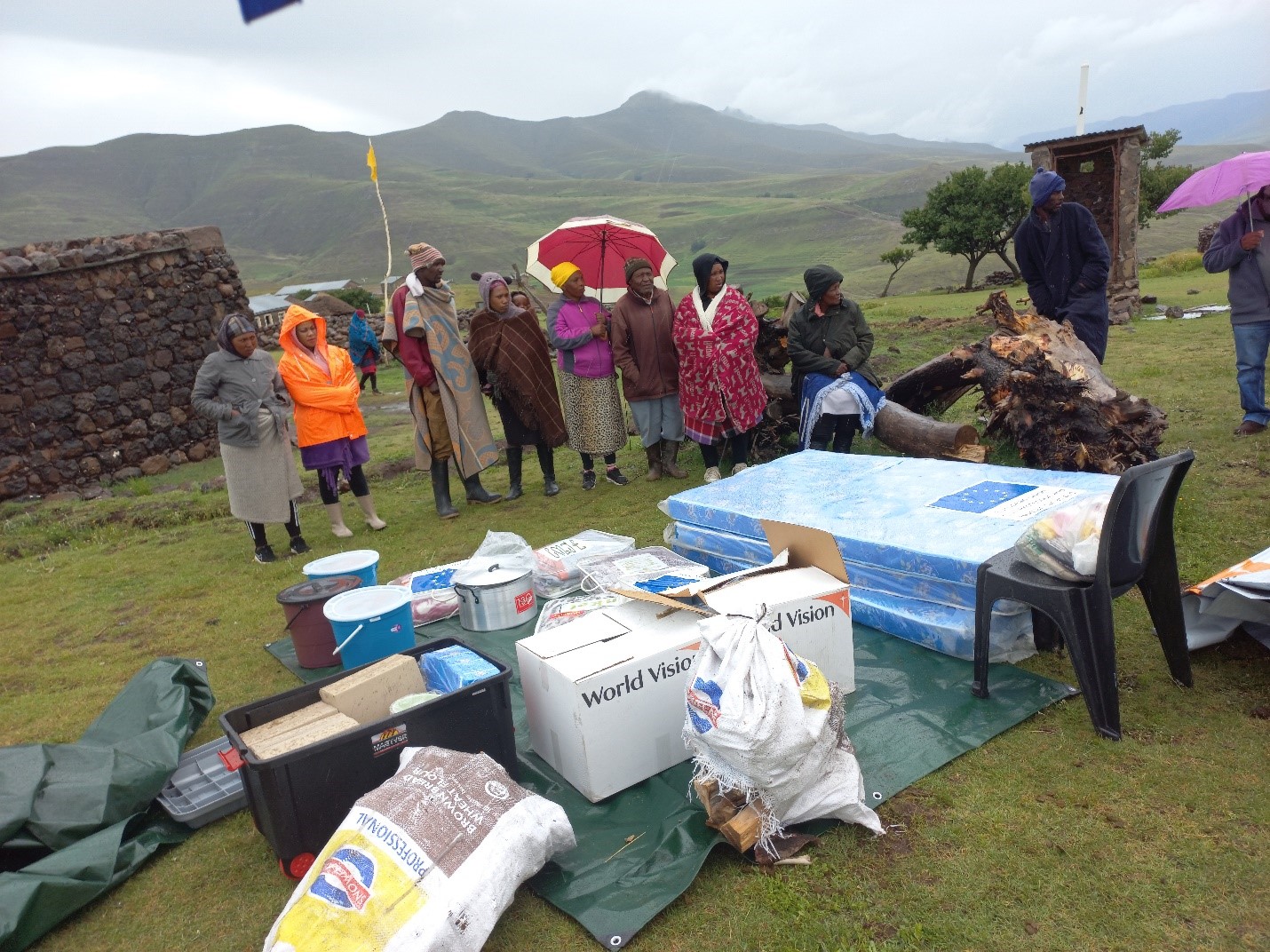 World Vision Lesotho races to help family who lost house and property ...