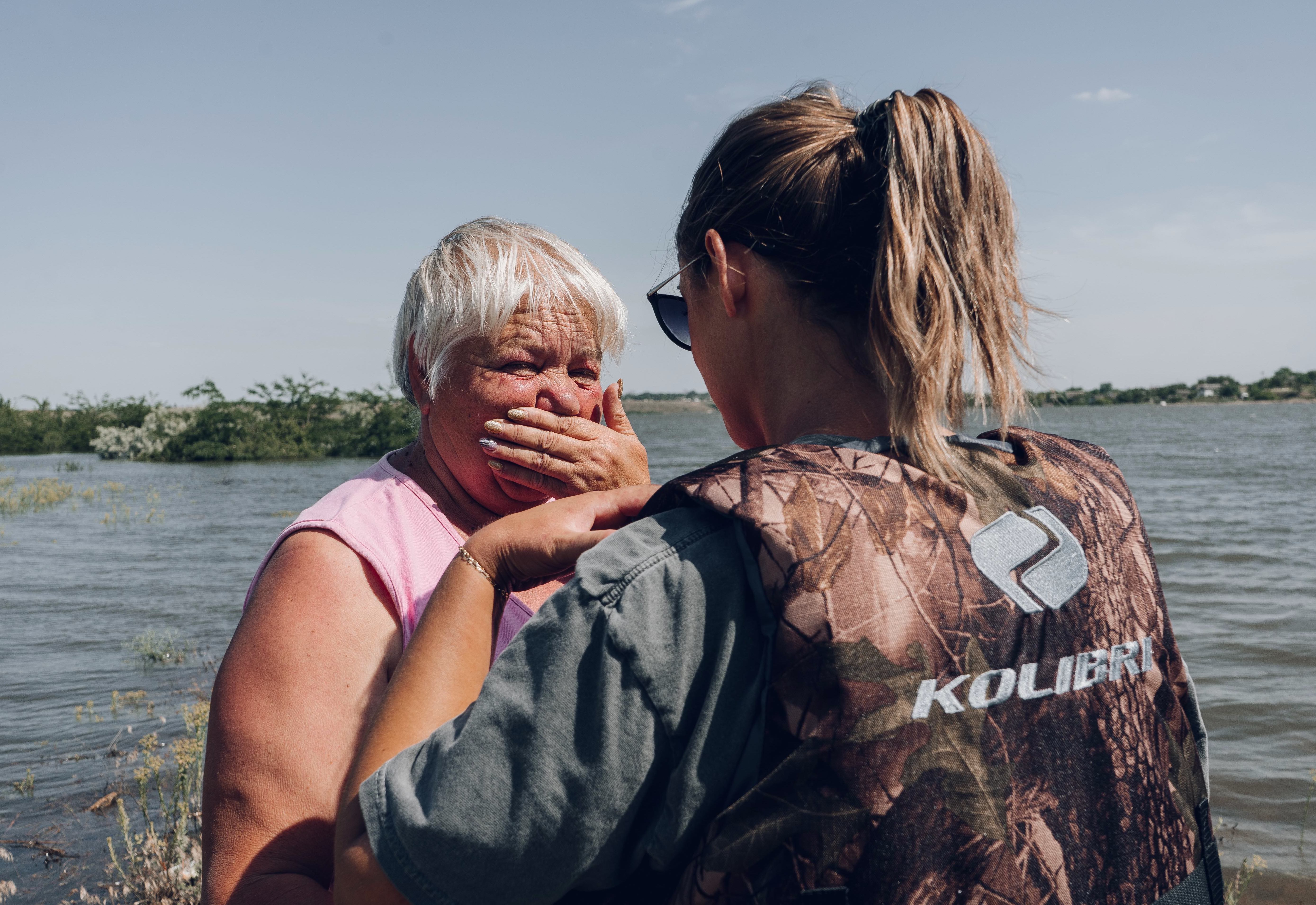 On Kakhovka dam’s ground zero, Arms of Mercy volunteer shows up for her ...