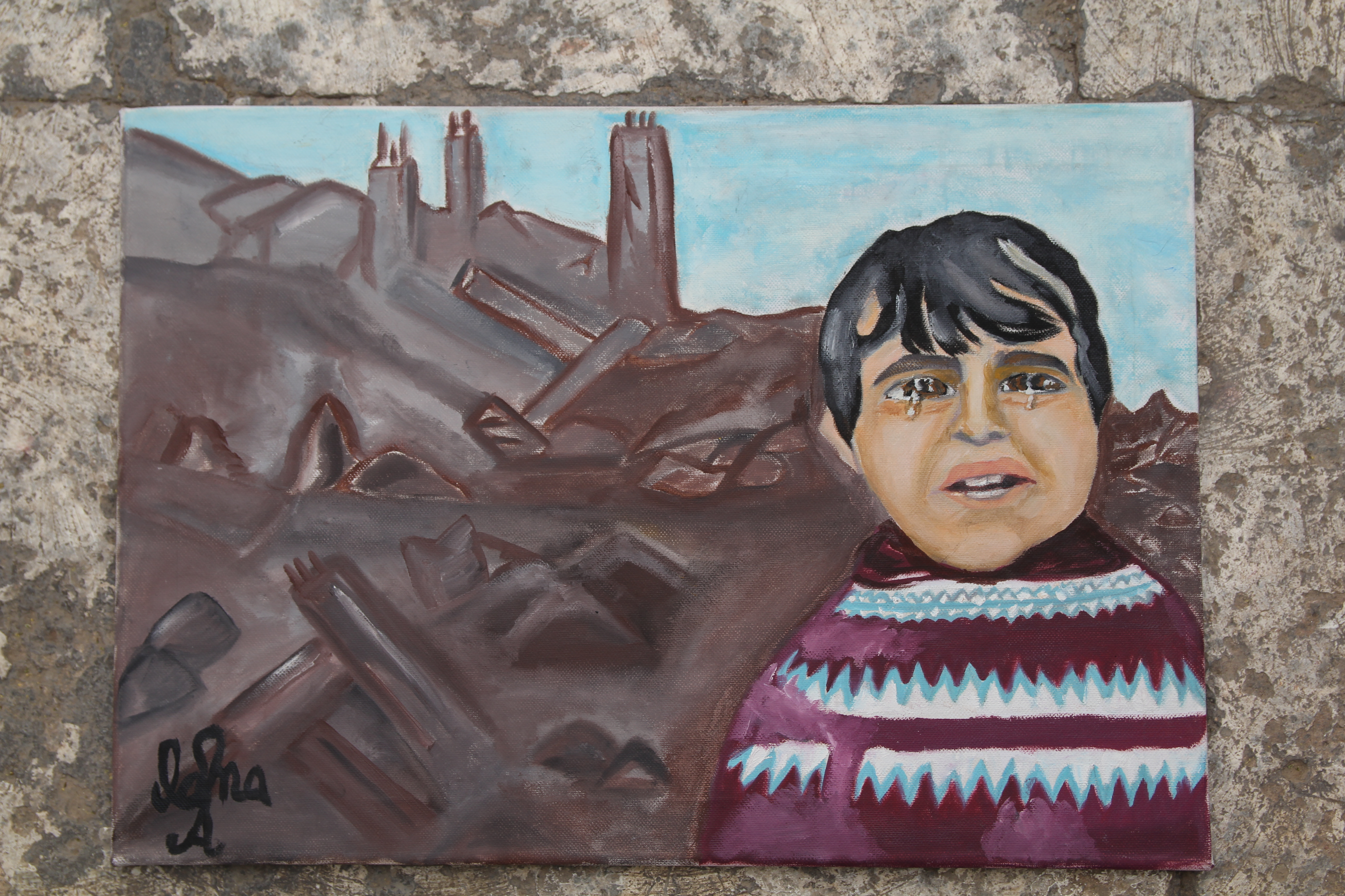 Art allows a young Syrian woman to dream of a better future | Syria ...