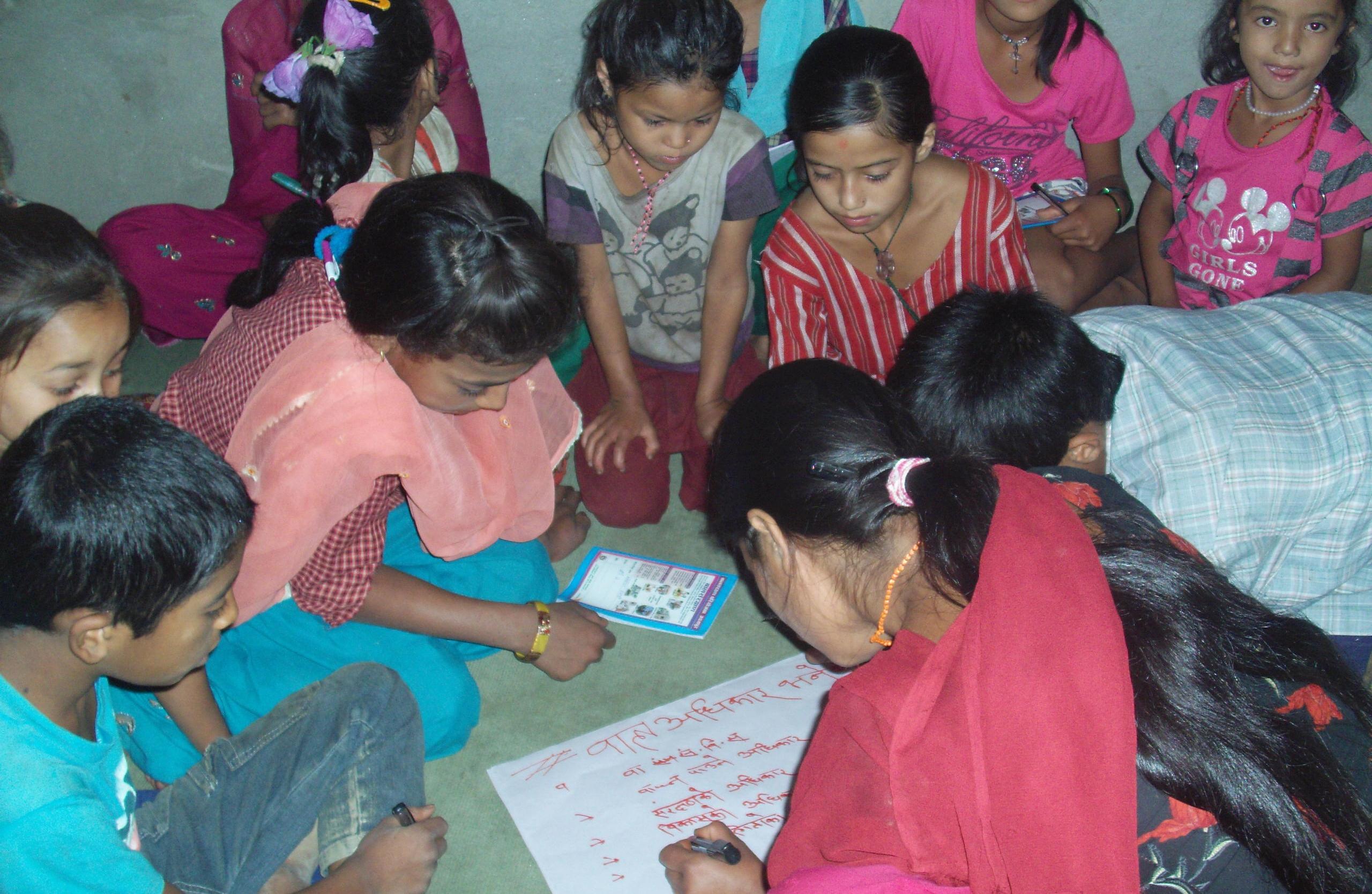 Children participate in discussions on child rights | Nepal | World ...