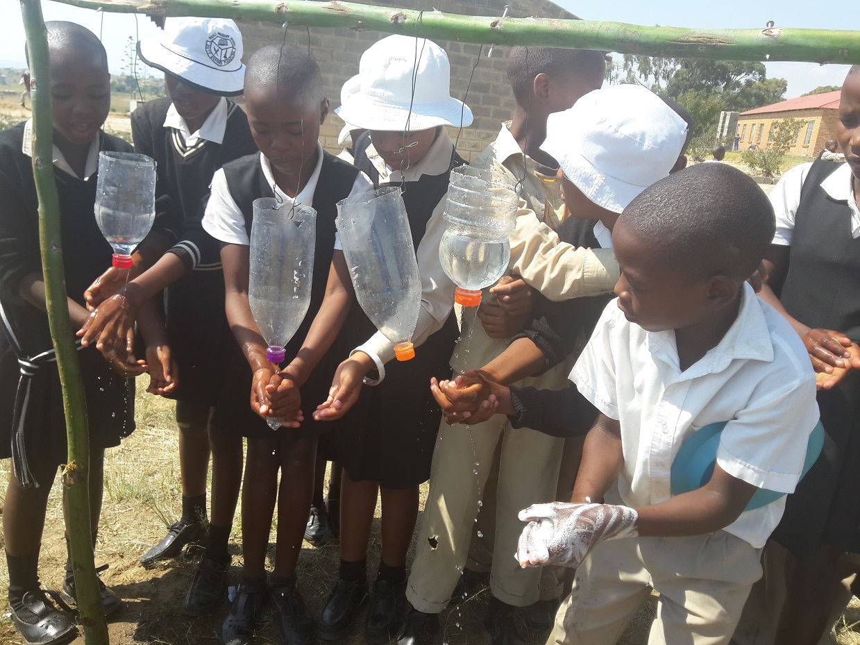 Hand washing becomes a normal practice for schoolchildren in Lesotho ...
