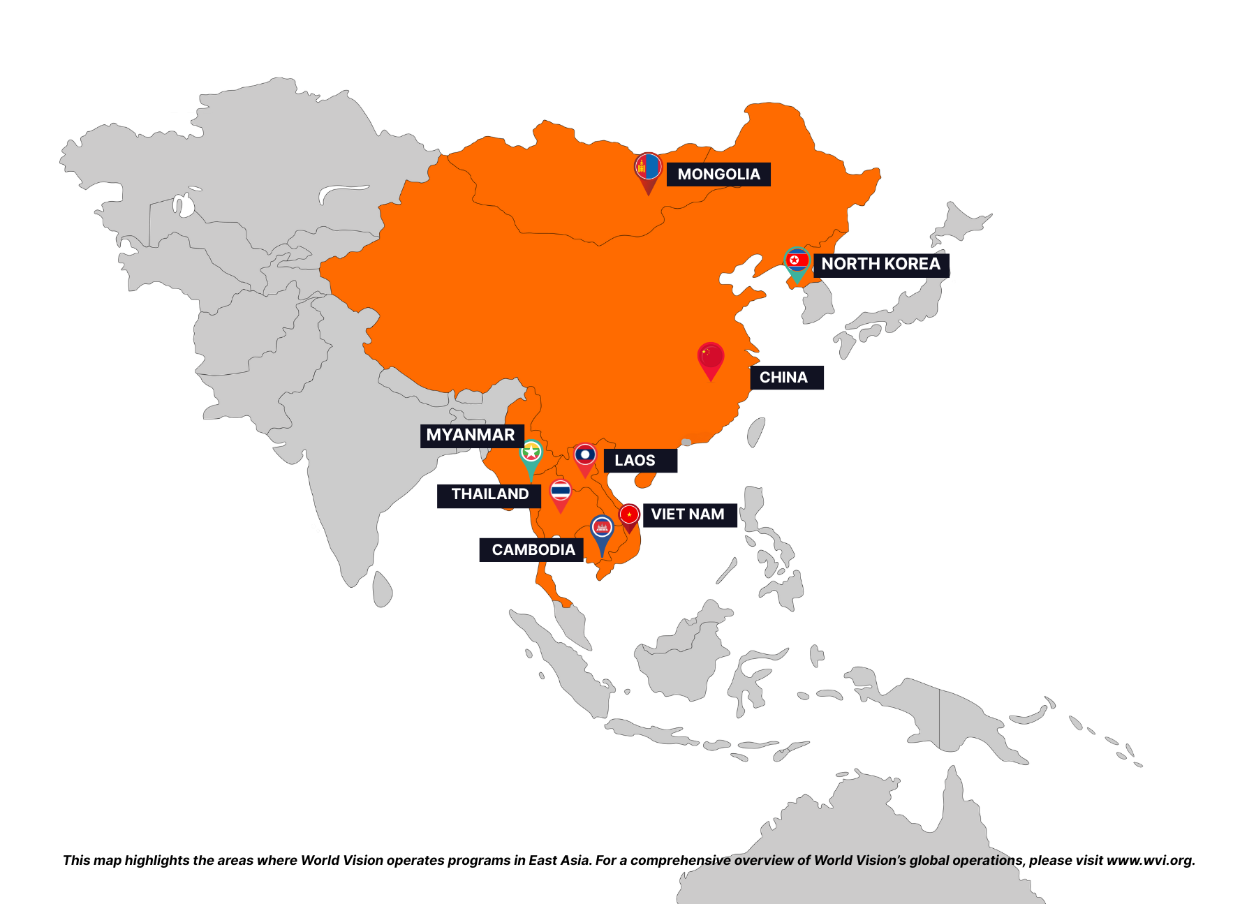 East Asia | Our Work | World Vision International
