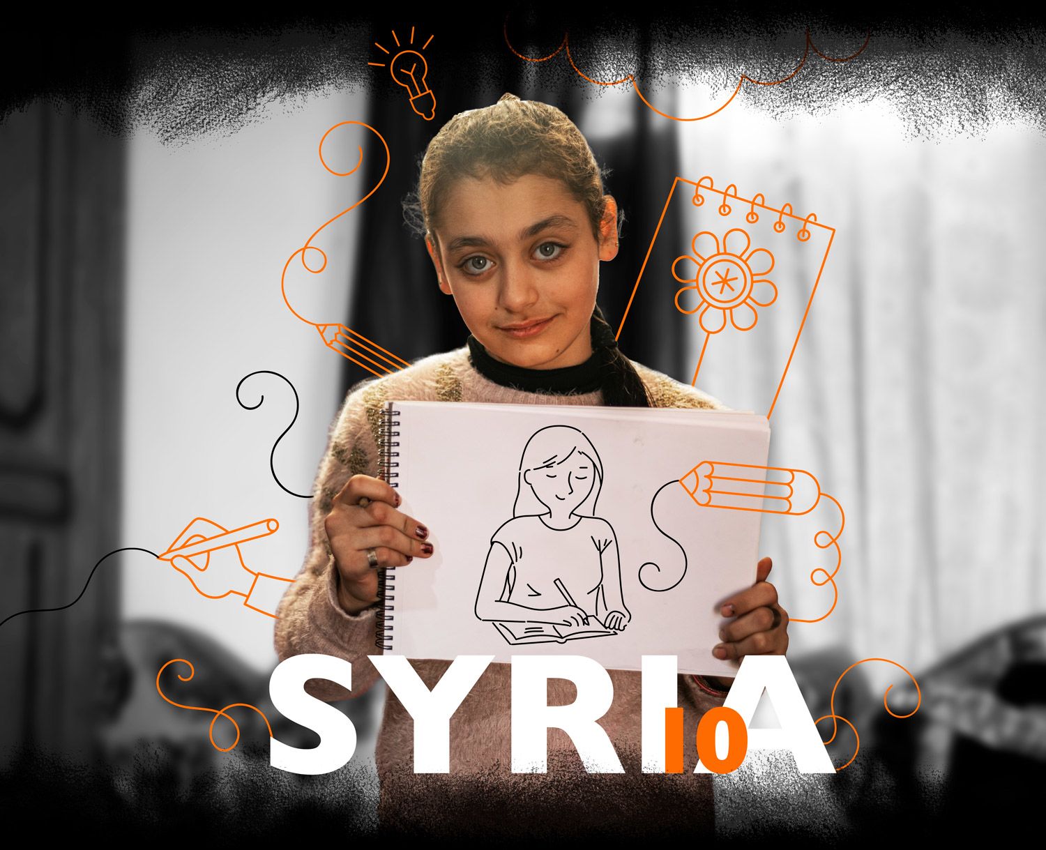Syrian refugee, Rahma, 10, finds hope and purpose in art