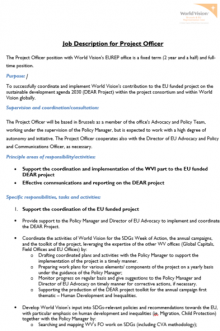 World Vision at the European Union | World Vision International