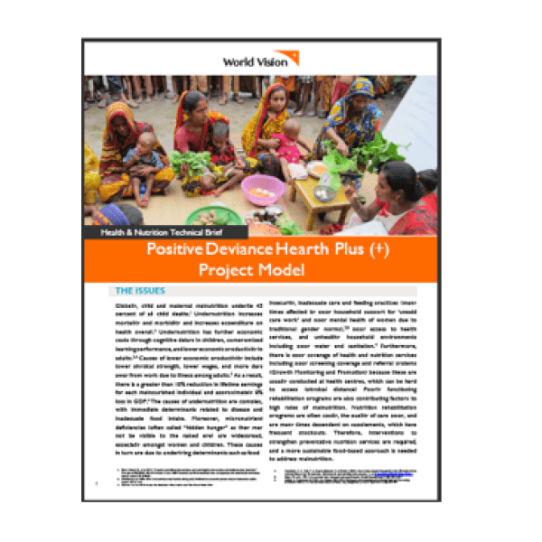 PDH Plus Brief | Health | World Vision International