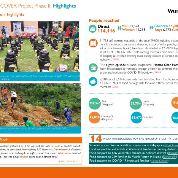 Nepal COVER Project Phase II SitRep10 (14 July 2021 update) | Nepal ...