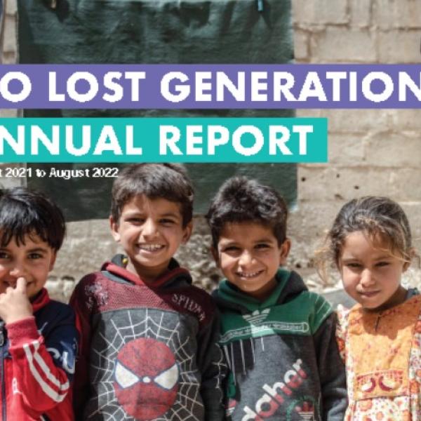 No Lost Generation Annual Report FY21 | Syria Crisis Response | World ...