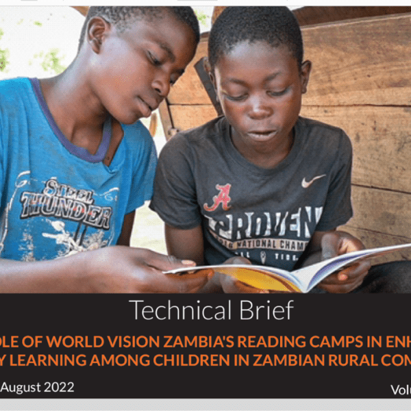 The Role of World Vision Zambia's Reading Camps in Enhancing Literacy ...