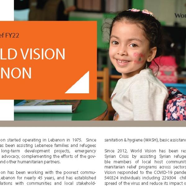 World Vision Lebanon Country brief - FY22 | Lebanon | World Vision ...