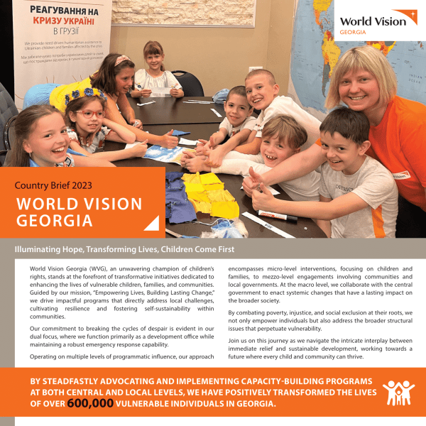 World Vision Georgia Country Profile 2023 | Georgia | World Vision ...