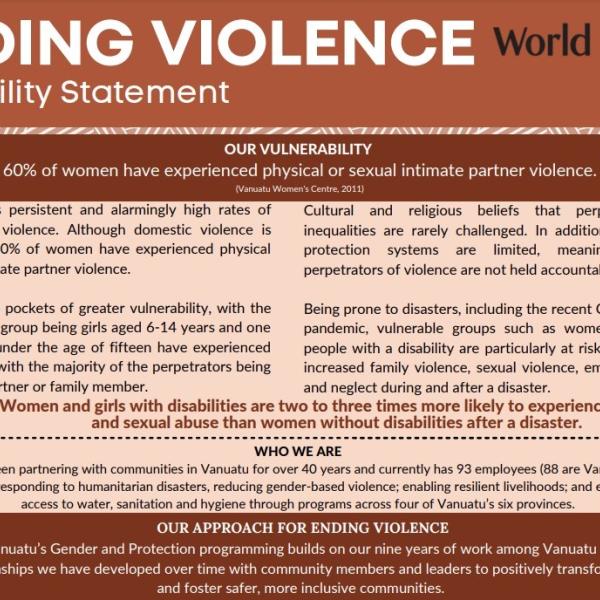 Capability Statement - Ending Violence | Vanuatu | World Vision ...