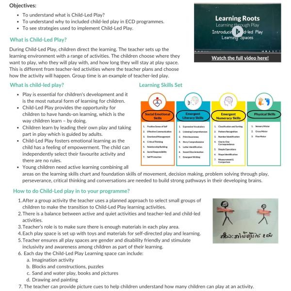 Learning Through Play Introducing Child-led play learning spaces ...