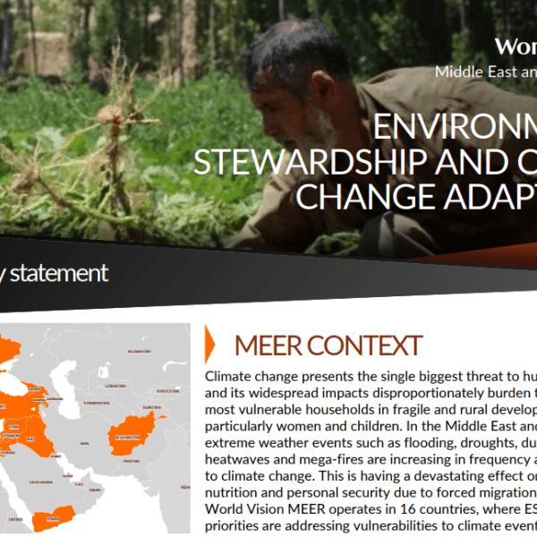 Environmental Stewardship and Climate Change Adaptation | Fragile ...