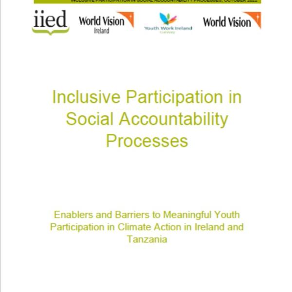 Inclusive Participation in Social Accountability Processes- Enablers ...