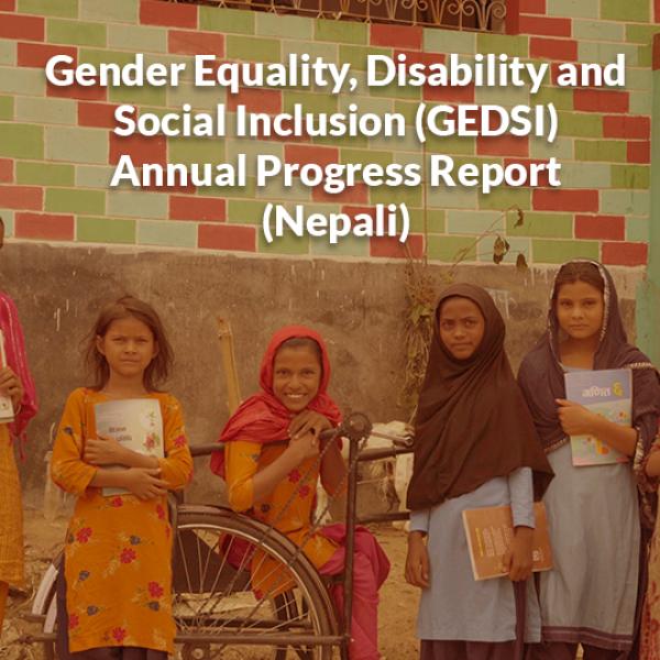GEDSI Annual Progress Report 2024 | Nepal | World Vision International