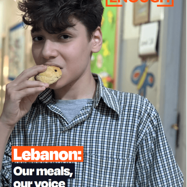 Lebanon: Our meals, our voice | ENOUGH | World Vision International