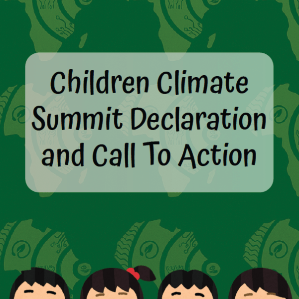 Children Climate Summit Declaration and Call to Action | World Vision ...