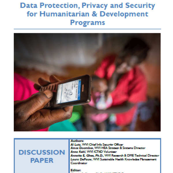 Data Protection, Privacy and Security for Humanitarian & Development ...