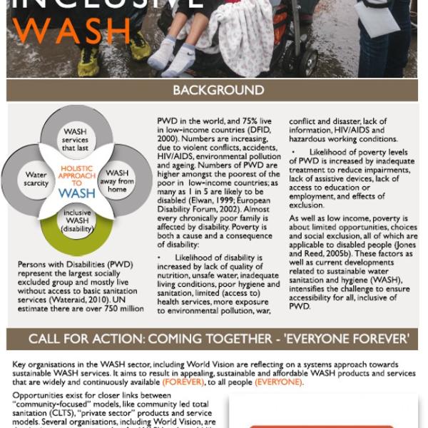 WASH Inclusive | World Vision International