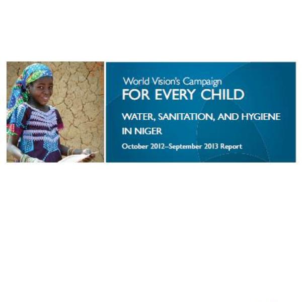 FY13 WASH Annual Report -- WV Niger | World Vision International