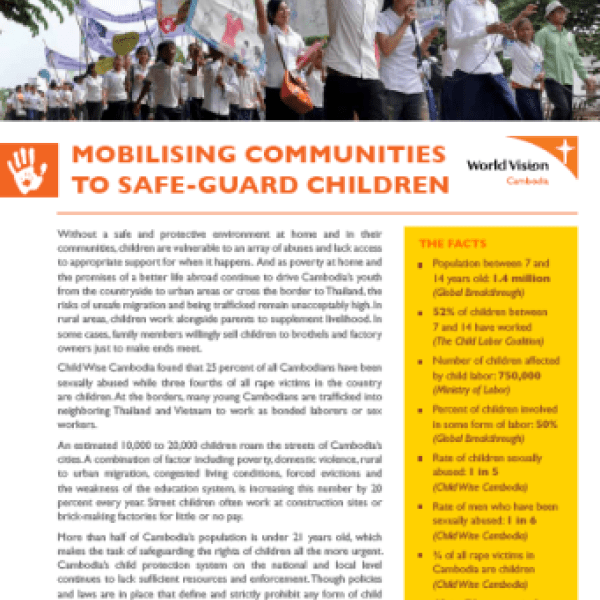 Child Protection Factsheet | World Vision International