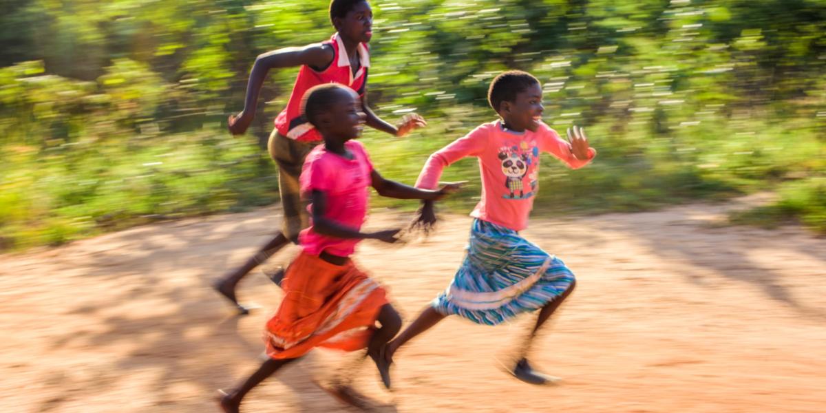 Young People Running