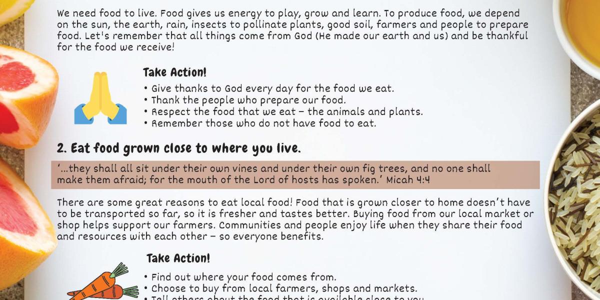 10 Commandments of Food for Children | World Vision International