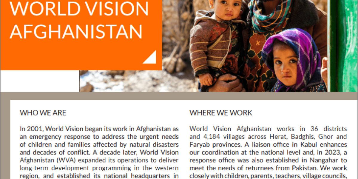 World Vision Afghanistan Country Brief - FY23 | Afghanistan | World Vision International