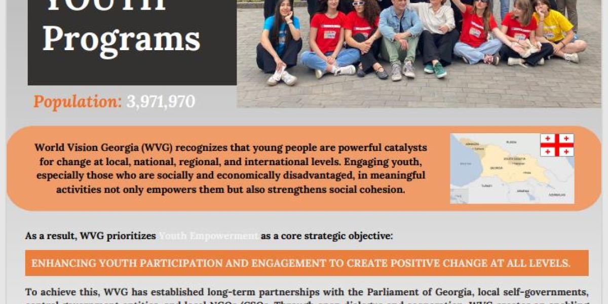 World Vision Georgia Youth Programmes Brief | Education | World Vision ...