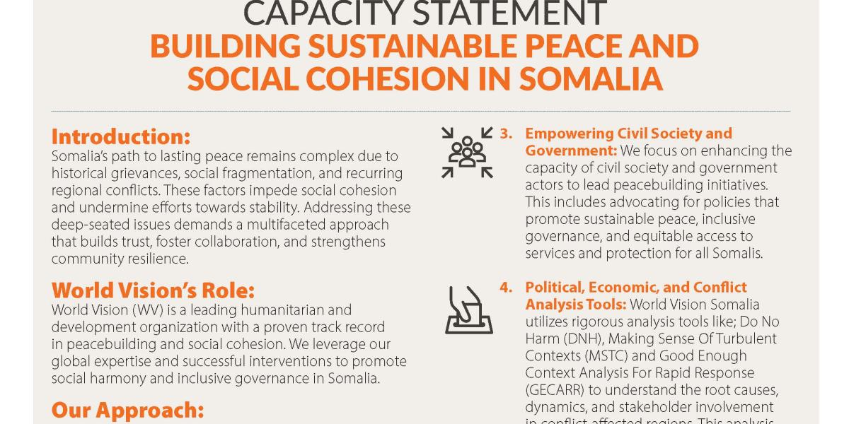 Building Sustainable Peace and Social Cohesion in Somalia Capacity ...