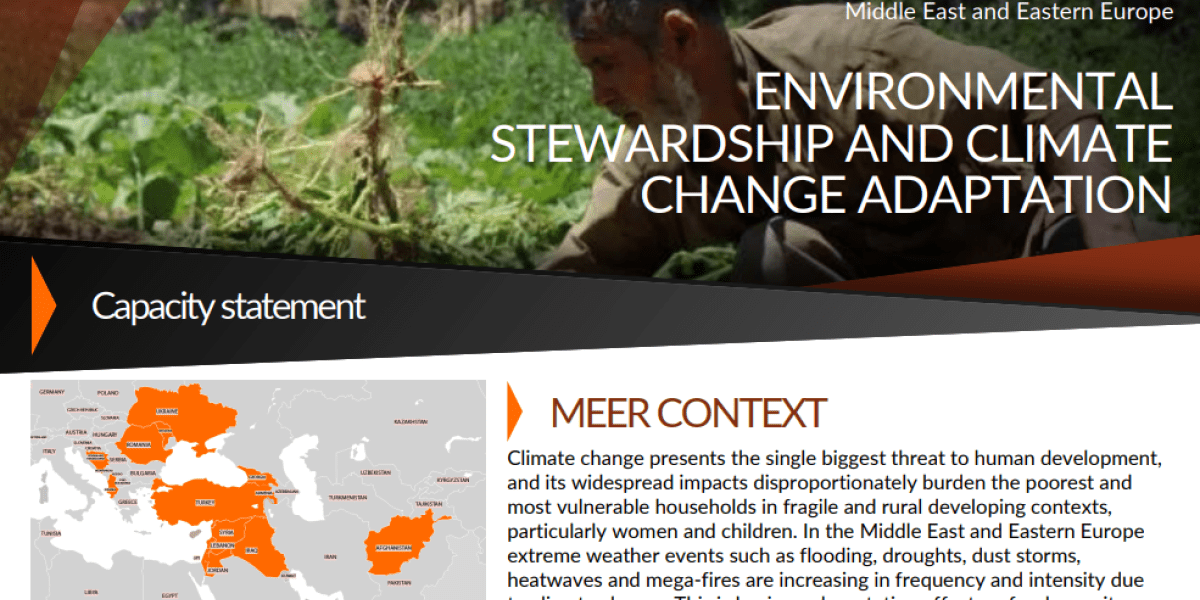 Environmental Stewardship and Climate Change Adaptation | Fragile ...