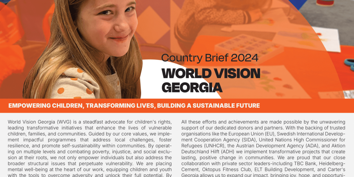 World Vision Georgia Country Profile 2024 | Georgia | World Vision ...