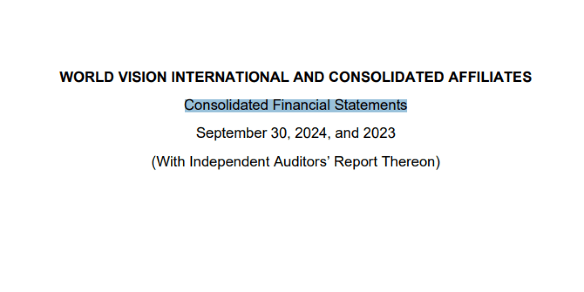 Consolidated Financial Statements 2023 and 2024 | World Vision ...