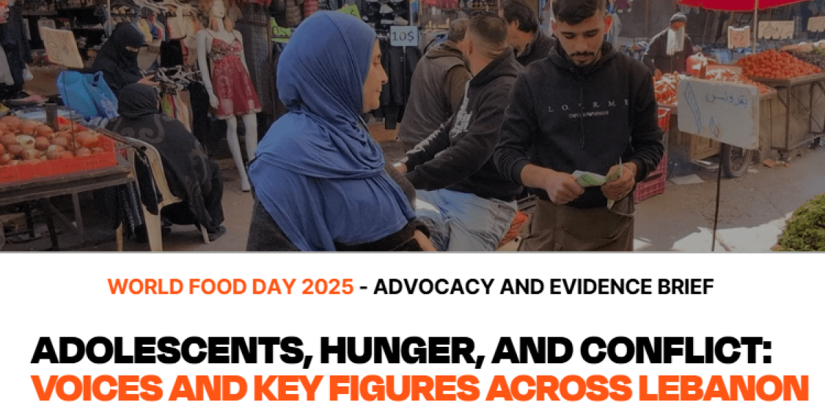 Adolescents, Hunger, and Conflict: Voices and Key Figures Across ...