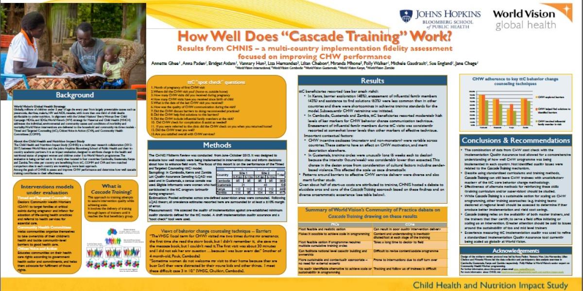 How Well Does Cascade Training Work | Health | World Vision International