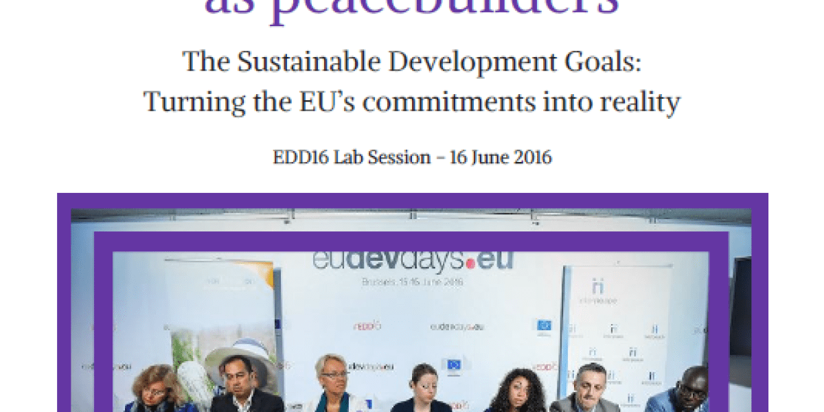 Promoting young people as peacebuilders | World Vision at the European ...