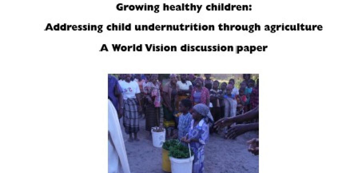Growing Healthy Children | Nutrition | World Vision International